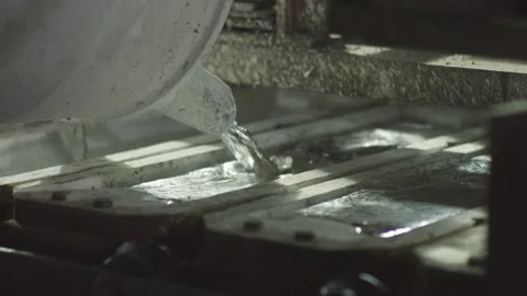 Molten Aluminium Stock Footage ~ Royalty Free Stock Videos | Pond5