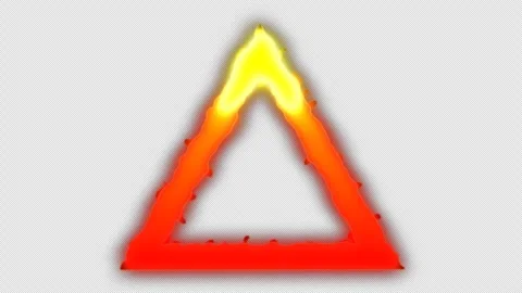 Molten Fire Triangle Shape VJ Loop Anima... | Stock Video | Pond5