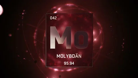 Molybdenum as Element 42 of the Periodic... | Stock Video | Pond5