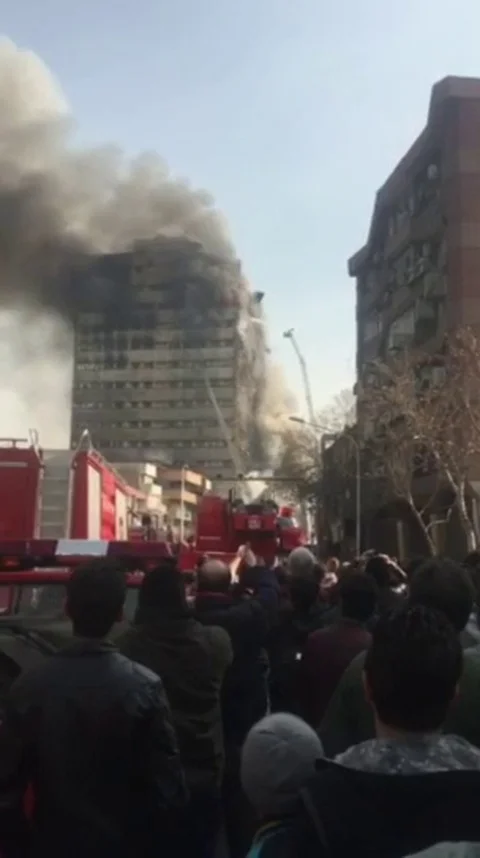 The moment a high-rise building collapse... | Stock Video | Pond5