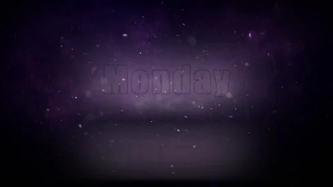 Monday neon lights sign revealed through... | Stock Video | Pond5