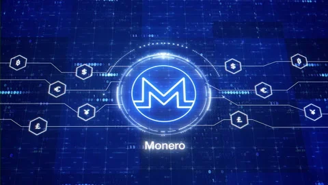 Monero animated logo. Monero cryptocurre... | Stock Video | Pond5