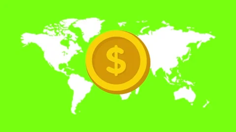 money, earth map, world economic alert a... | Stock Video | Pond5