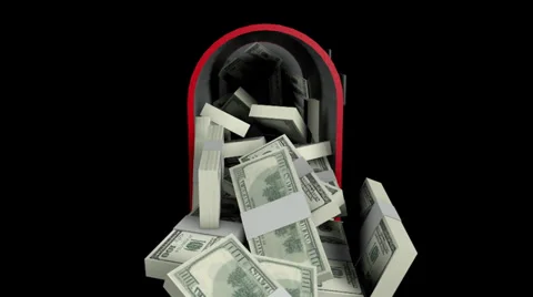 Money Exploding From Mailbox | Stock Video | Pond5