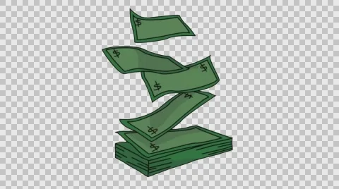 money falling Sketch illustration hand d... | Stock Video | Pond5