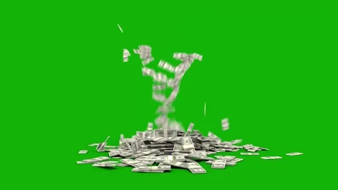 Green Screen Money Stacks Stock Video Footage | Royalty Free Green ...