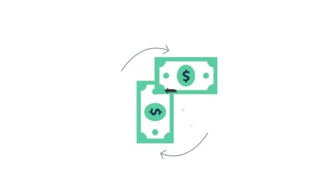 Money Flow icon animation | Stock Video | Pond5
