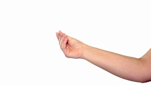 Money hand sign of female | Stock Video | Pond5