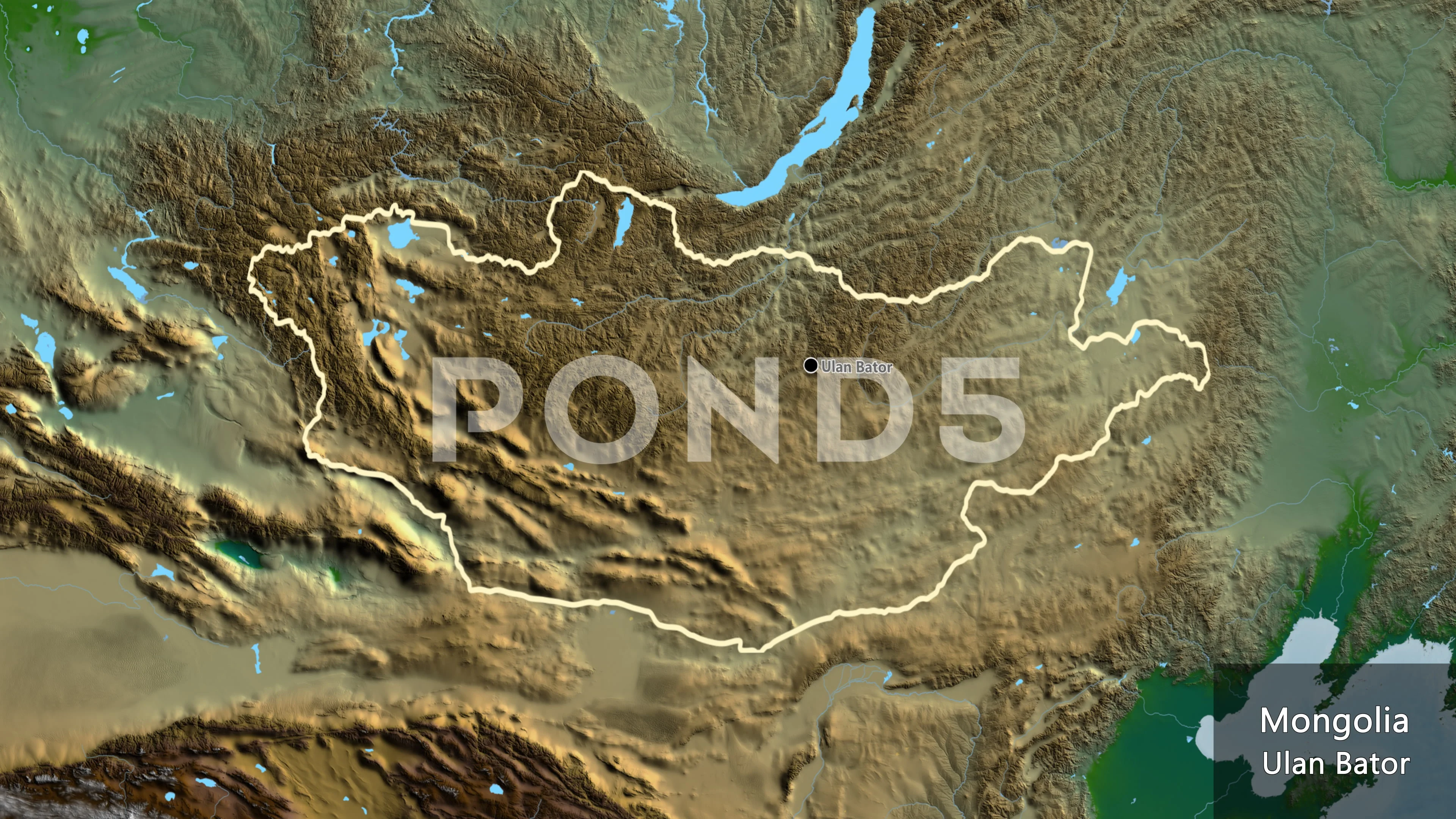 Map Of Water In Mongolia