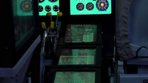 Monitor display in modern combat aircraf... | Stock Video | Pond5