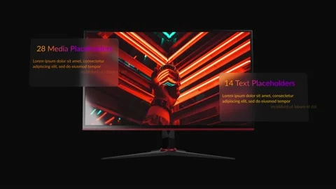 After Effects: Monitor Mockup Presentation #239896804
