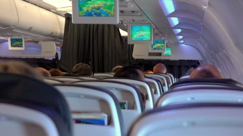 Airplane Monitor Stock Video Footage | Royalty Free Airplane Monitor ...