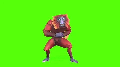 Monkey Green Screen Stock Footage ~ Royalty Free Stock Videos | Pond5