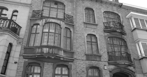 Monochromatic View Of Architectural Mans... | Stock Video | Pond5