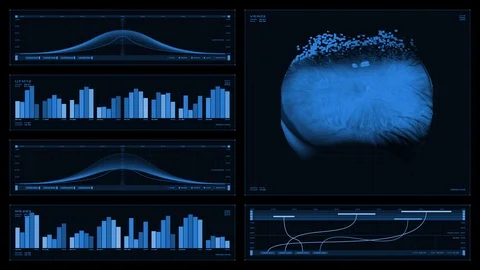 Monochromatic visual display: animated g... | Stock Video | Pond5