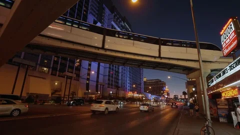 Strip Monorail Vegas Stock Videos – Royalty-Free HD & 4K Videos