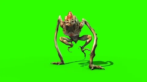 Monster Alien long Static Loop 3D Animat... | Stock Video | Pond5