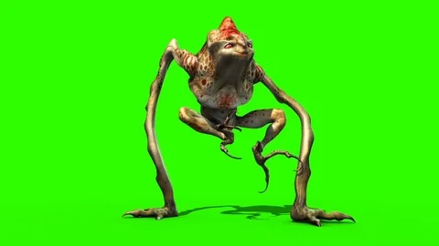 Monster Alien long Static Loop Front 3D ... | Stock Video | Pond5