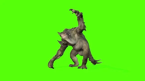 monster Attack Green Screen Animation 4k... | Stock Video | Pond5