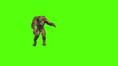 Monster Attack Green Screen Animation 3D... | Stock Video | Pond5