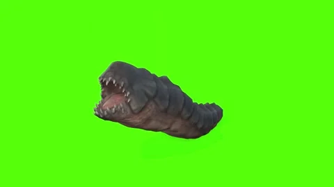 monster Bite Green Screen Animation 4k R... | Stock Video | Pond5