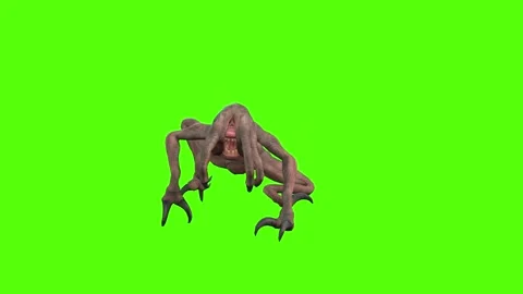 Monster Claws Attack Green Screen Animat... | Stock Video | Pond5