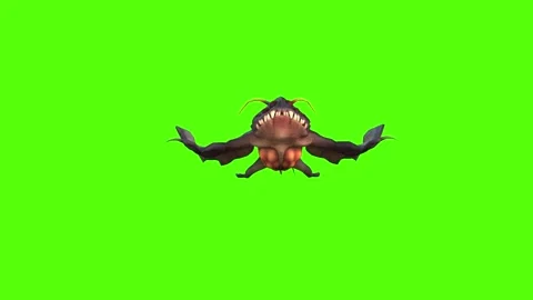 Monster Creature Death Green Screen Anim... | Stock Video | Pond5