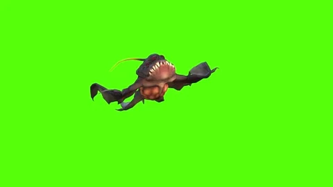 Monster Creature Death Green Screen Anim... | Stock Video | Pond5
