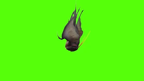 Monster Creature Falling Green Screen An... | Stock Video | Pond5