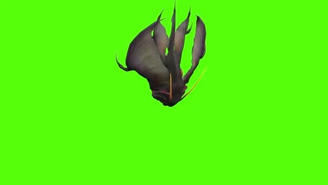 Monster Creature Falling Green Screen An... | Stock Video | Pond5