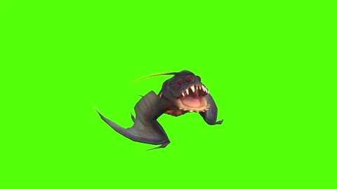 Monster Creature Roar Green Screen Anima... | Stock Video | Pond5