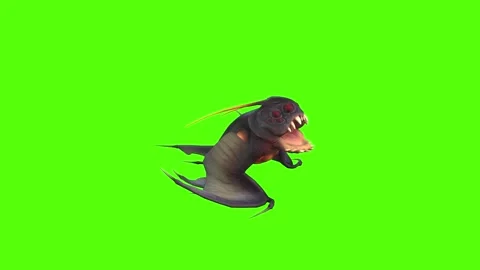 Monster Creature Roar Green Screen Anima... | Stock Video | Pond5