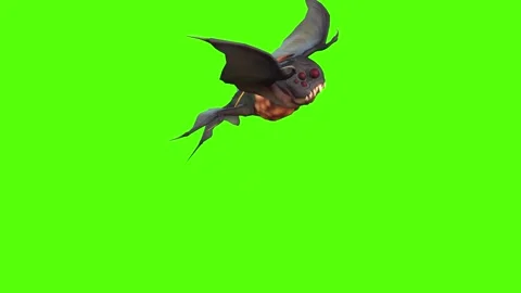 Monster Creature Take Off Green Screen A... | Stock Video | Pond5