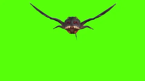 Monster Creature Take Off Green Screen A... | Stock Video | Pond5