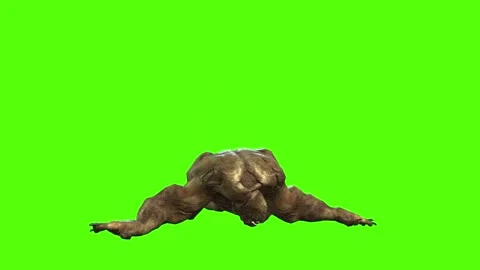 Monster Death Green Screen Animation 3D ... | Stock Video | Pond5