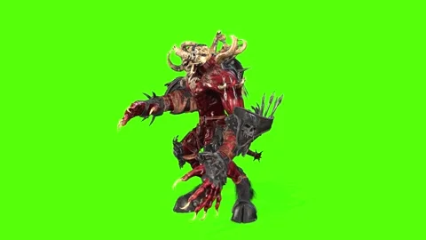 Monster Getting Hit Green Screen Animati... | Stock Video | Pond5