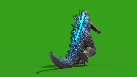 Monster Godzilla Green Screen Walkcycle ... | Stock Video | Pond5