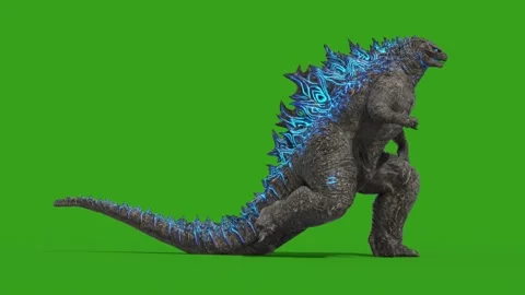 Monster Godzilla Green Screen Walkcycle ... | Stock Video | Pond5