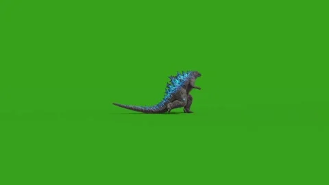 Monster Godzilla Green Screen Walks Side... | Stock Video | Pond5