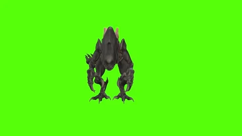 monster Idle Green Screen Animation 4k R... | Stock Video | Pond5