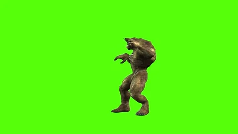 Monster Judo Kick Green Screen Animation... | Stock Video | Pond5