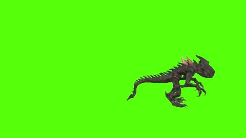 monster Jump Claws Attack Green Screen A... | Stock Video | Pond5