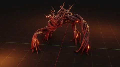 A monster made of vine, a forest spirit ... | Stock Video | Pond5