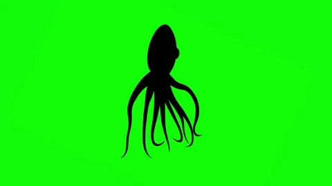 Monster octopus on green screen animatio... | Stock Video | Pond5