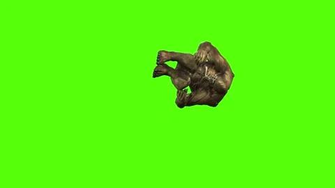 Monster Punch Green Screen Animation 3D ... | Stock Video | Pond5