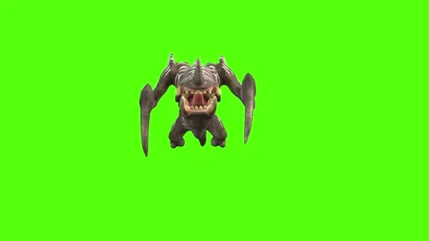 Monster Ram Attack Forward Green Screen ... | Stock Video | Pond5