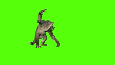 monster Right claw Attack Green Screen A... | Stock Video | Pond5