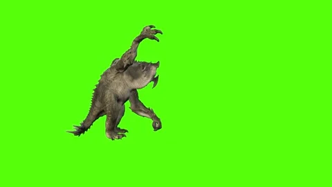 monster Right claw Attack Green Screen A... | Stock Video | Pond5