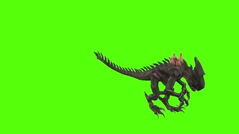 monster Right Claw Attack Green Screen A... | Stock Video | Pond5