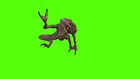 Monster Right Claw Attack Green Screen A... | Stock Video | Pond5